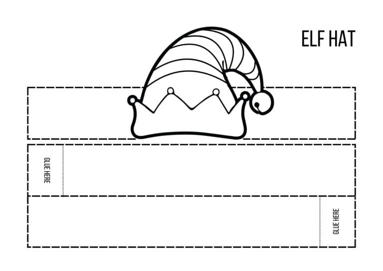Christmas Hat Printable Templates and Tags (3 Free Sets) | The Pink ...