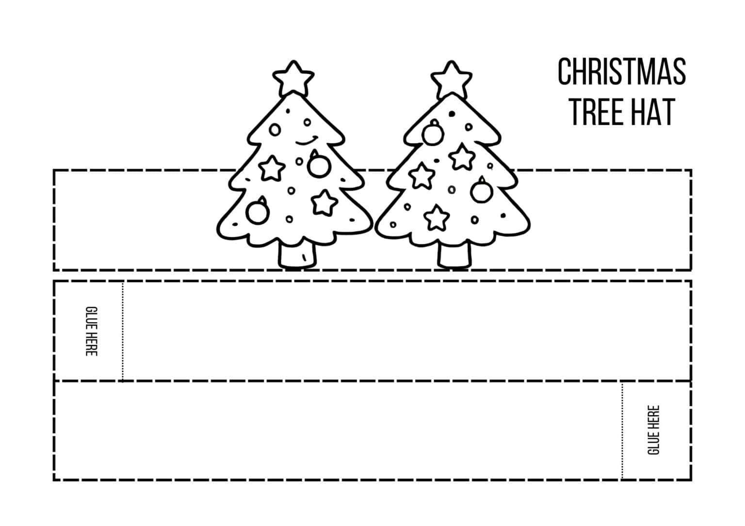 Christmas Hat Printable Templates and Tags (3 Free Sets) | The Pink ...