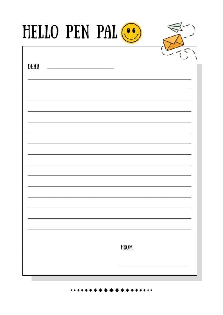 Pen Pal Tracker Printable (3 Free Templates Bundle) | The Pink Craft Box