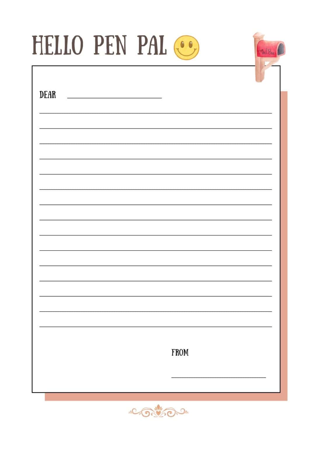 Pen Pal Tracker Printable (3 Free Templates Bundle) | The Pink Craft Box