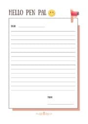 Pen Pal Tracker Printable (3 Free Templates Bundle) | The Pink Craft Box