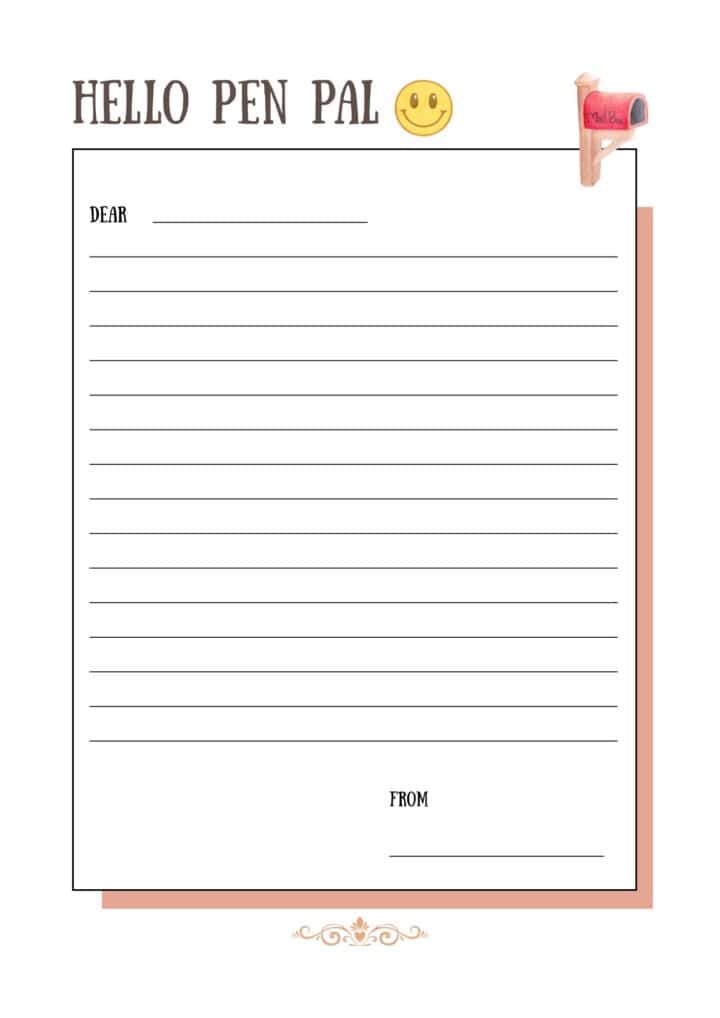 Pen Pal Tracker Printable (3 Free Templates Bundle) | The Pink Craft Box