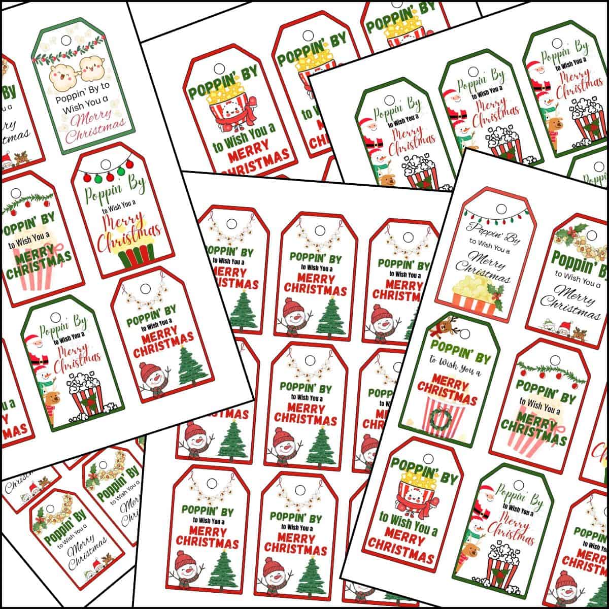 Poppin By to Wish You a Merry Christmas (Free Printable Tags) | The ...