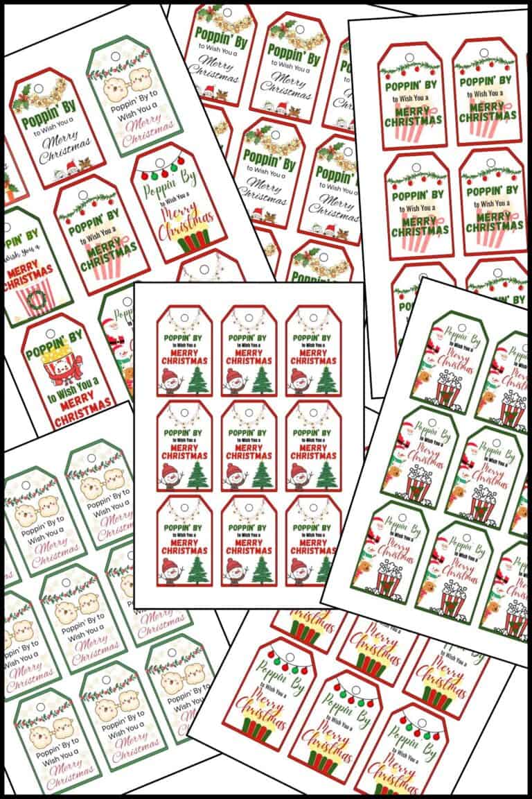 Poppin By to Wish You a Merry Christmas (Free Printable Tags) | The ...