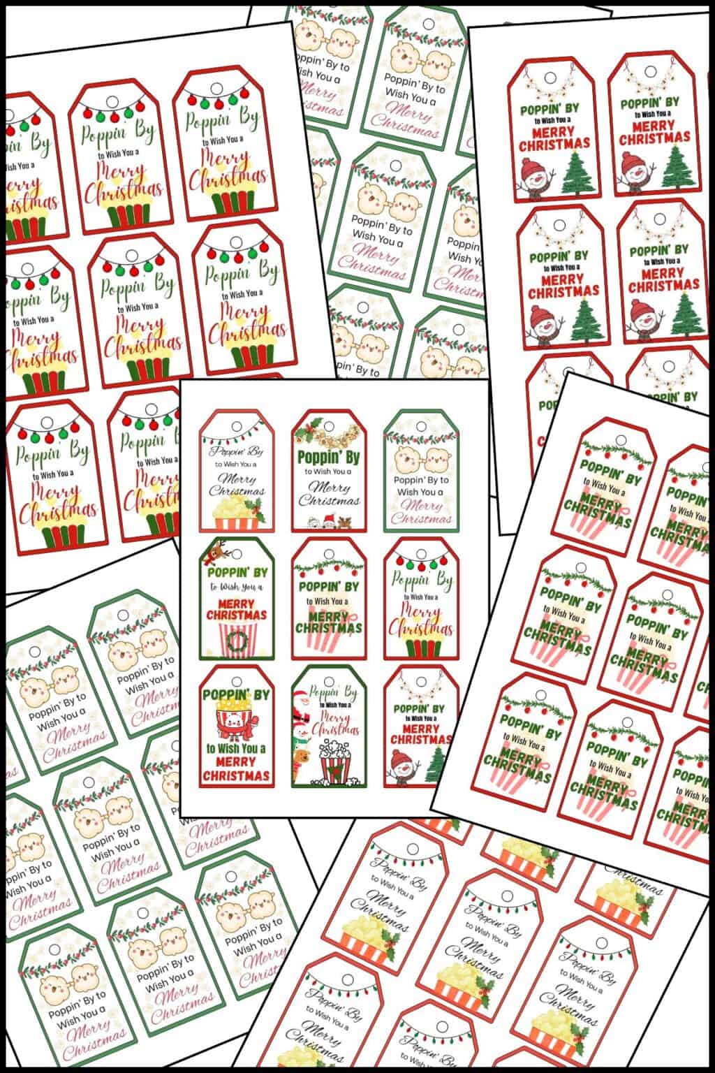 Poppin By to Wish You a Merry Christmas (Free Printable Tags) | The ...
