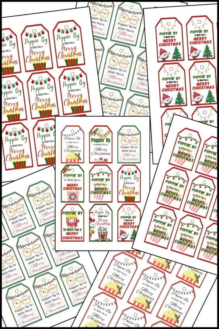 Poppin By to Wish You a Merry Christmas (Free Printable Tags) | The ...