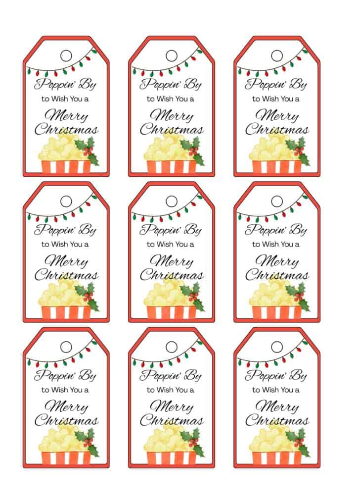 Poppin By to Wish You a Merry Christmas (Free Printable Tags) | The ...