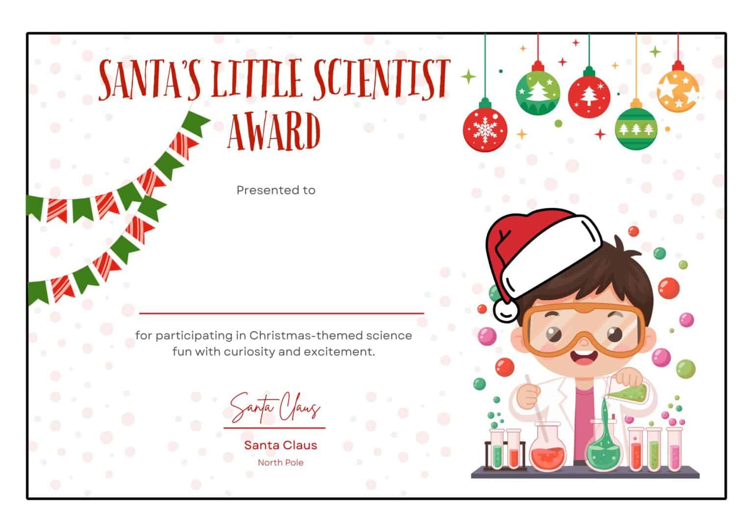Printable Christmas Award Certificate (12 Free Templates) | The Pink ...