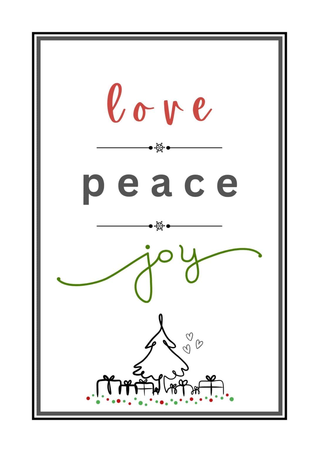 Printable Merry Christmas Sign (5 Free Holiday Designs) | The Pink ...