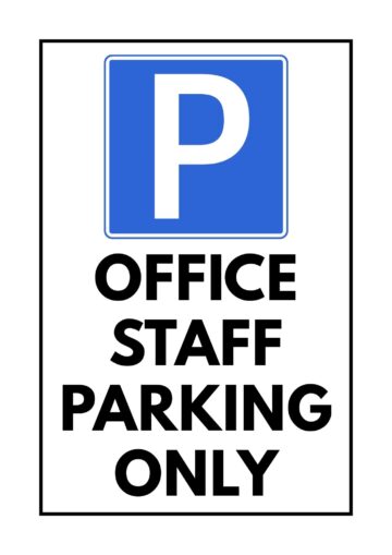 Staff Only Sign Printable Free Templates (30 Designs) | The Pink Craft Box