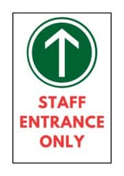 Staff Only Sign Printable Free Templates (30 Designs) | The Pink Craft Box