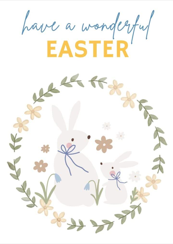 Free Printable Easter Cards (Cute, Fun & Religious Designs) | The Pink ...